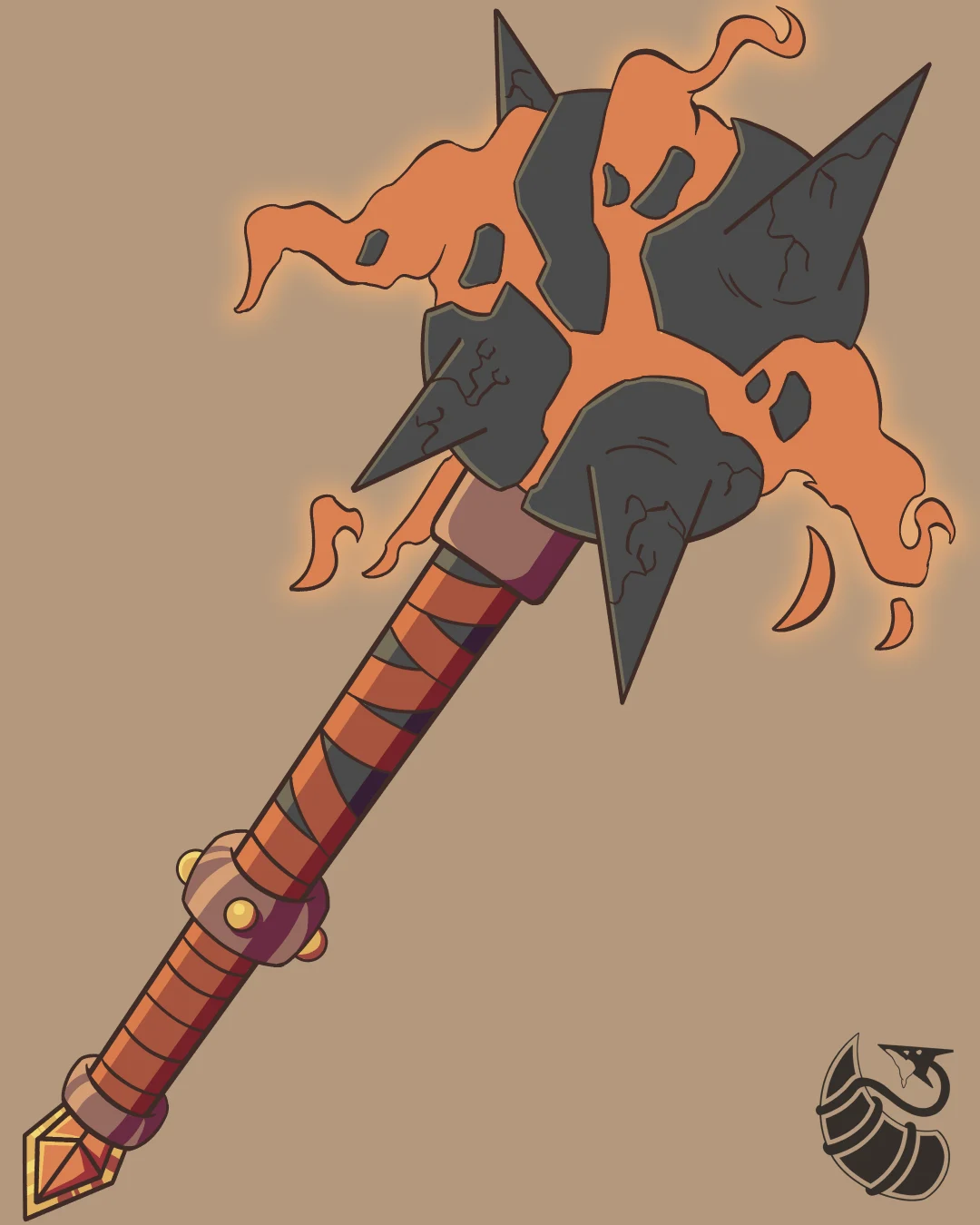 Magma Mace, me, digital, 2023 | Scrolller