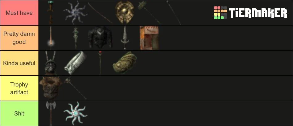 I saw a tier list of the Daedric princes, so here’s what I think about their artifacts | Scrolller