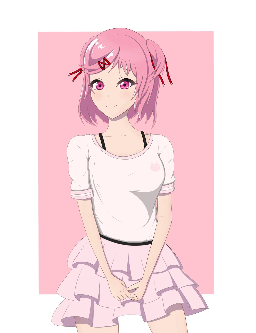 I tried Natsuki now (colored) | Scrolller