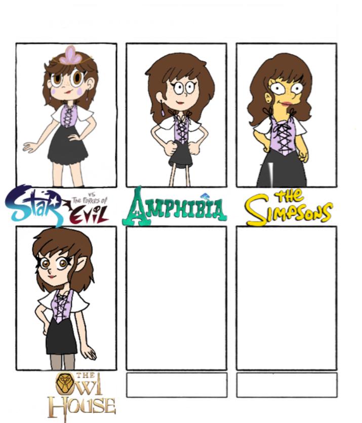 I drew my OC in 4 different styles! What show is next? | Scrolller