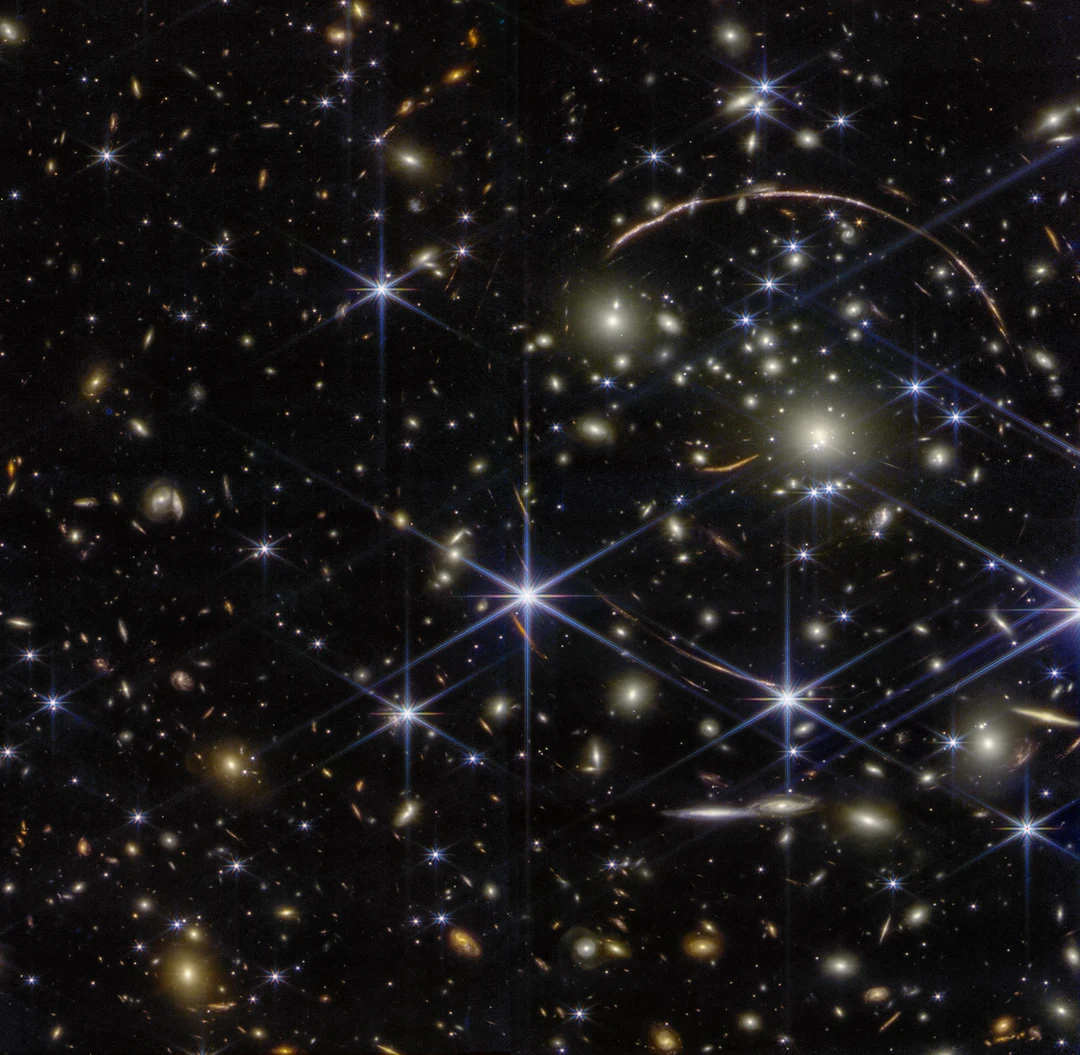 Sunburst Arc multiple-lensed galaxy showing extreme gravitational lensing. | Scrolller