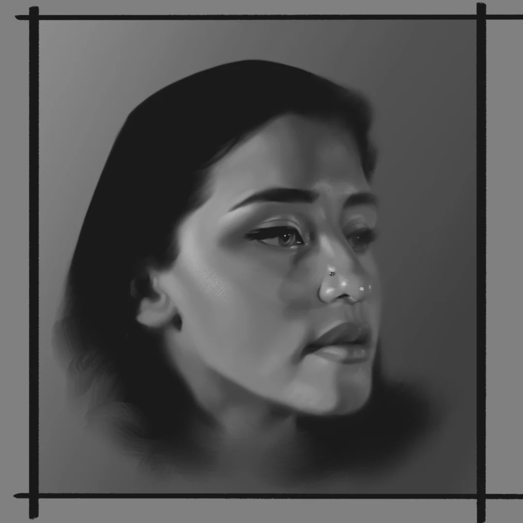 Lighting Study, Me, Digital, 2022 | Scrolller