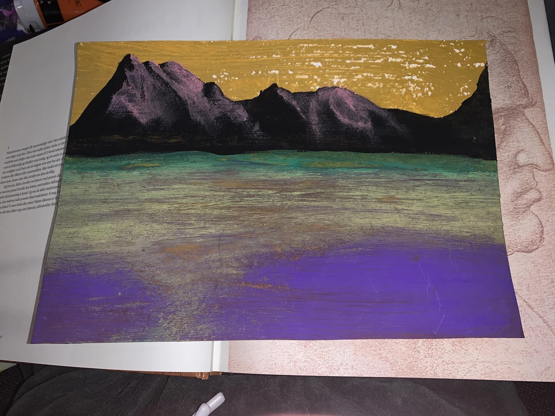 Pink Horizon, Me, Acrylic, 2023 | Scrolller