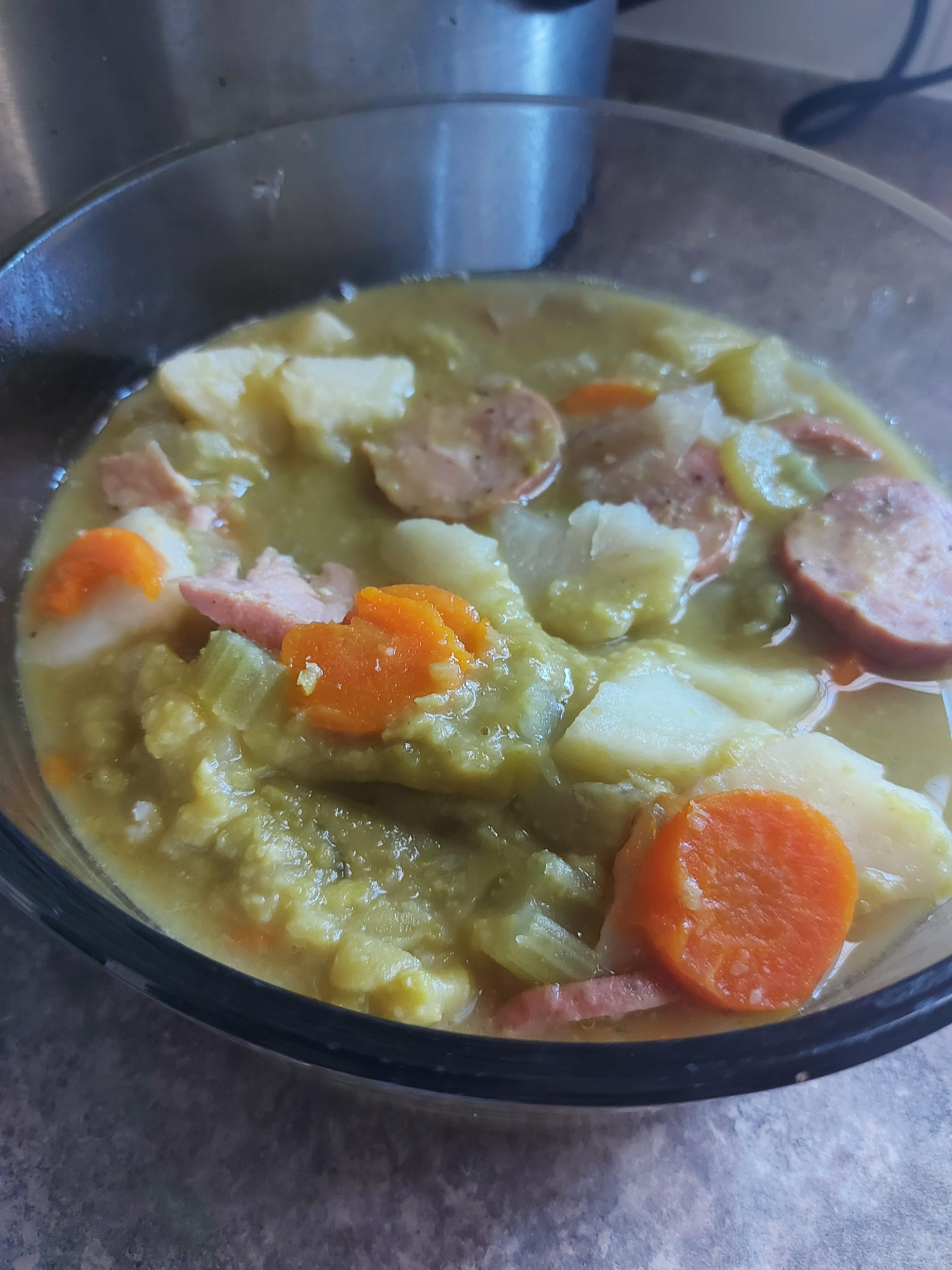 Split pea kielbasa soup | Scrolller