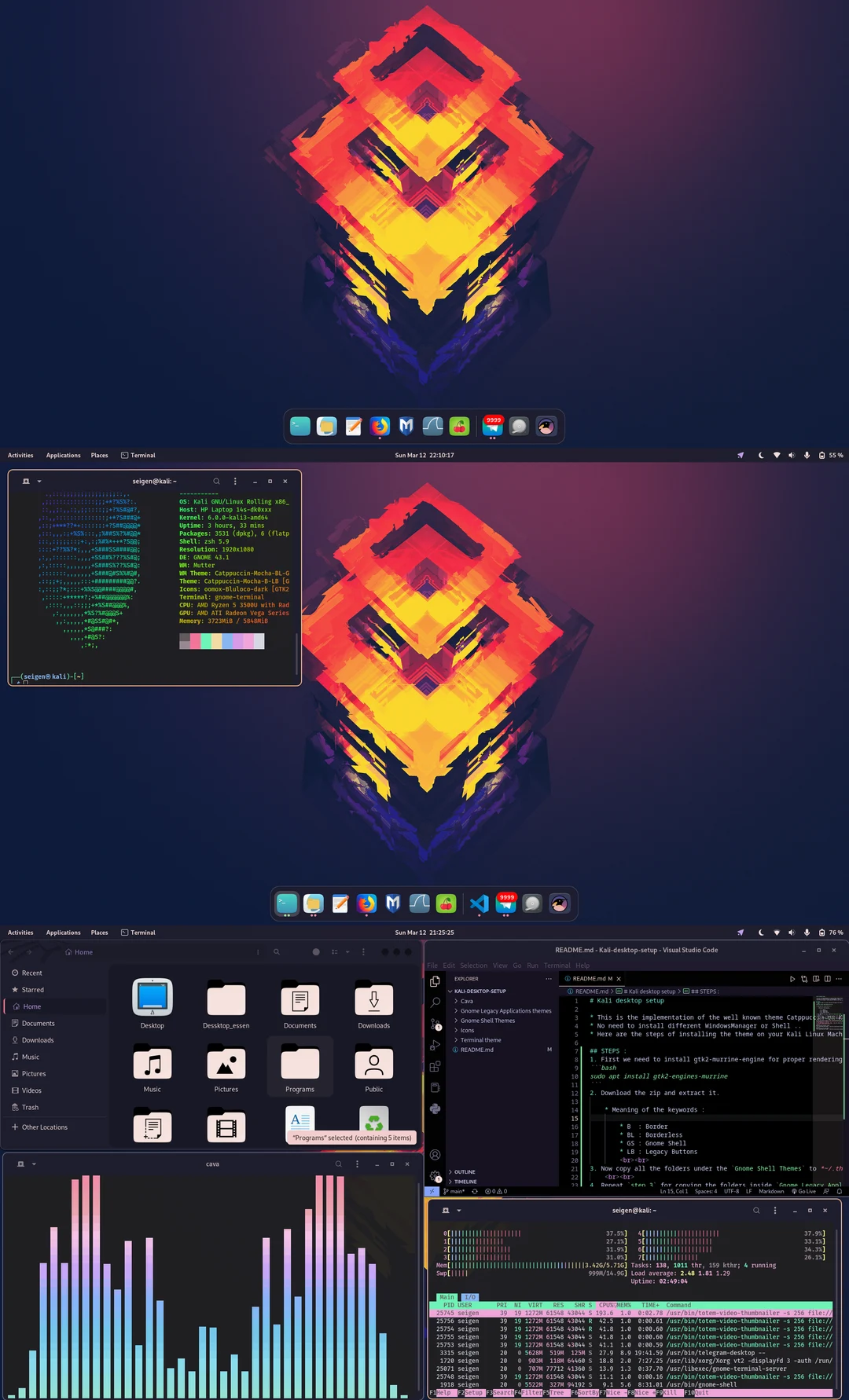 [GNOME] - Kali Linux Ricing. | Scrolller