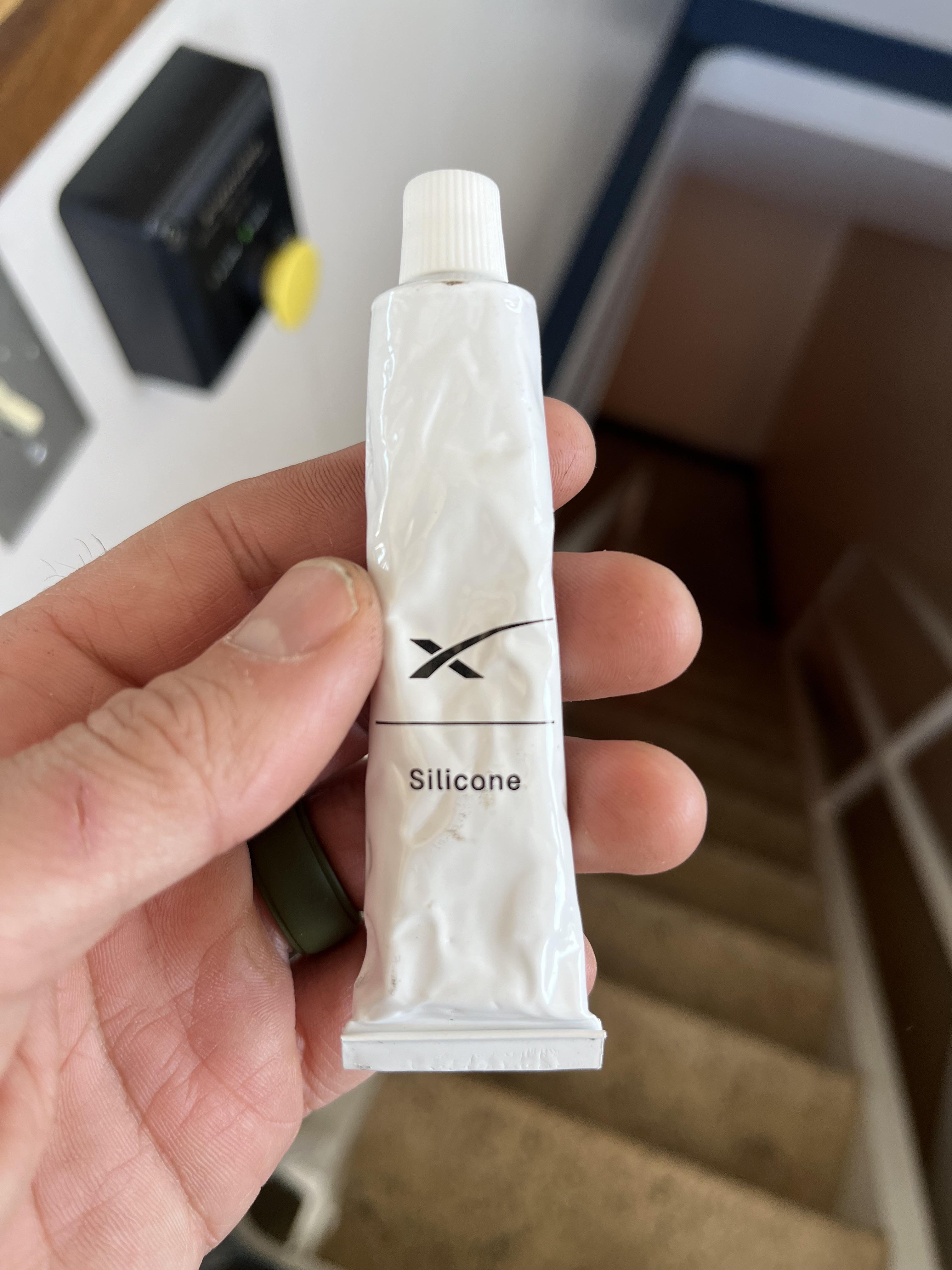 Our Starlink installation kit came with SpaceX branded silicone | Scrolller