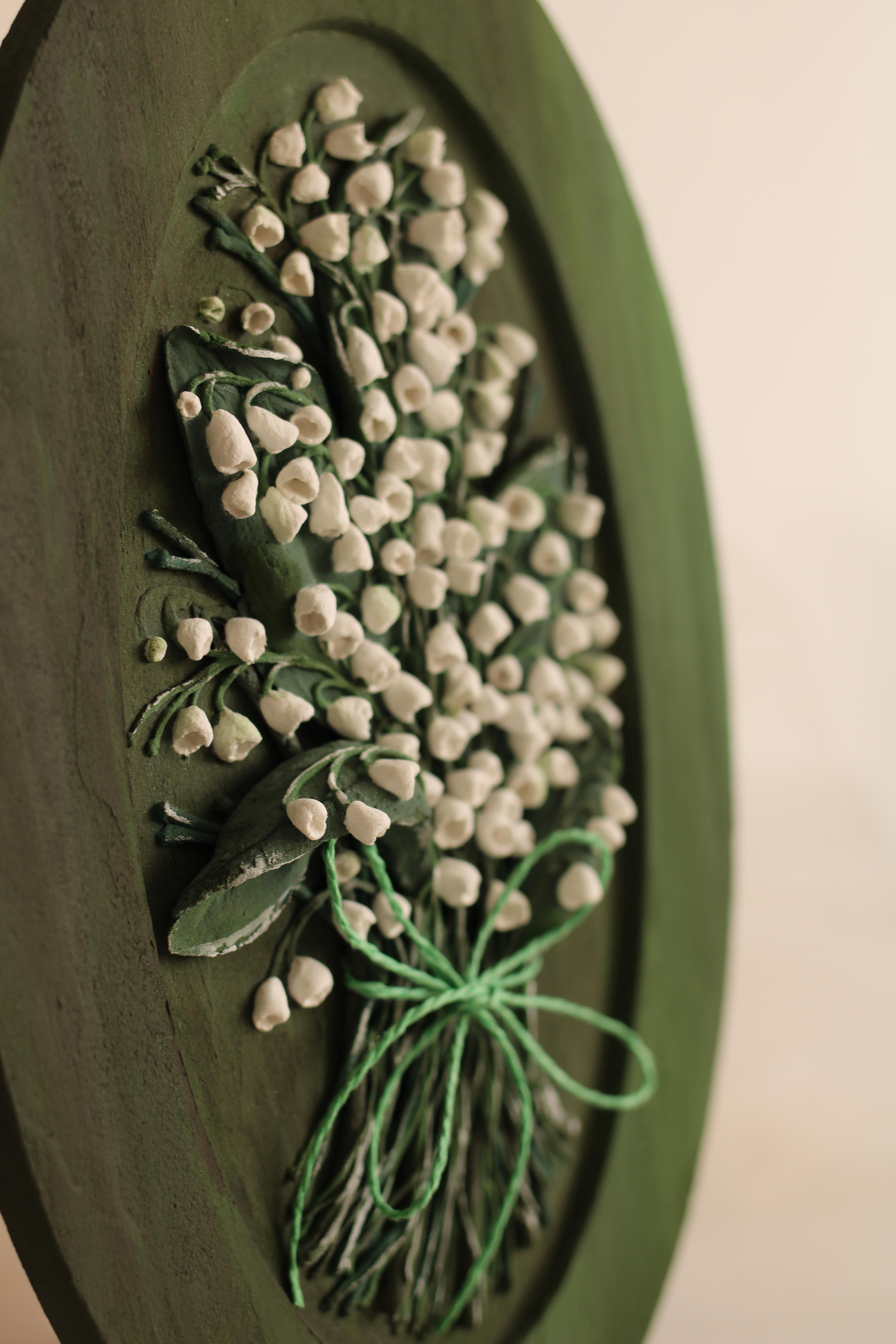 I created these 3D lilies of the valley from decorative plaster | Scrolller