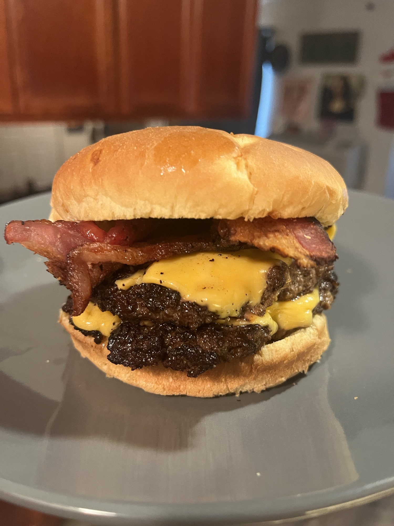 Simple double bacon smash burger | Scrolller