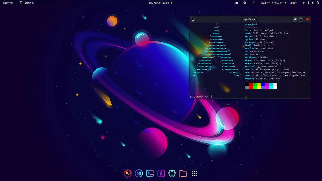 [GNOME] Installed Arch recently, still learning things | Scrolller