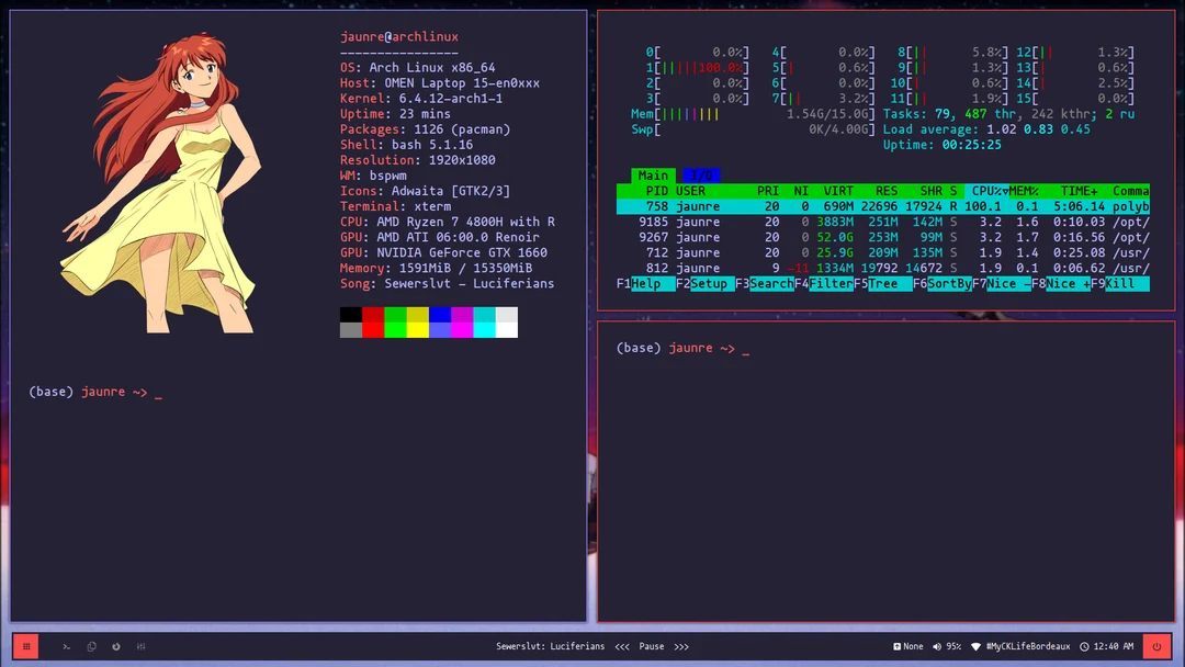 [bspwm] first rice | Scrolller