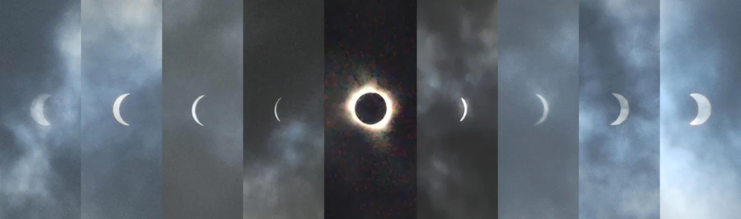 Combo of 2024 Eclipse pics from Austin | Scrolller