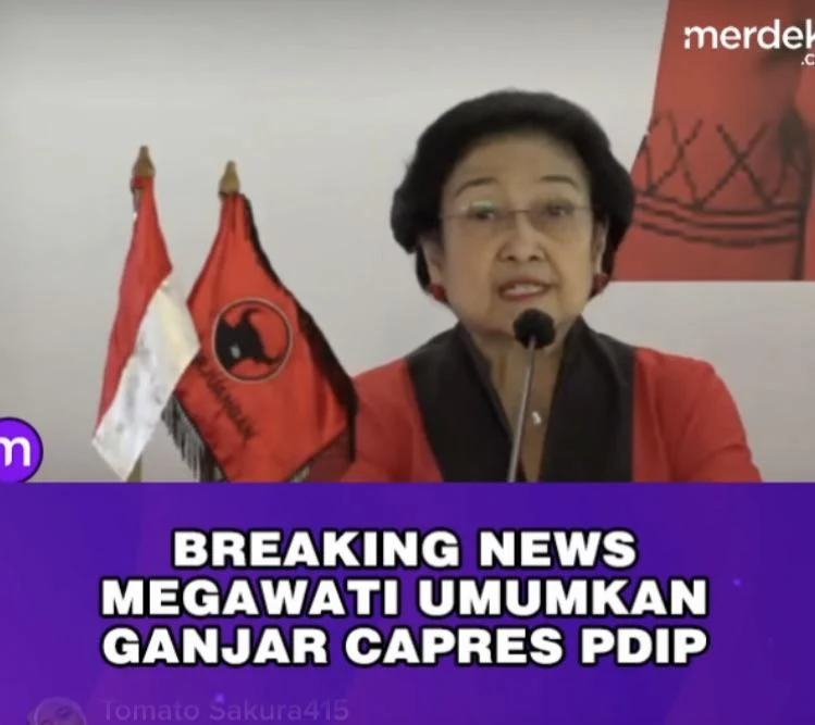 Live barusan bu Mega tetapkan Ganjar sebagai capres | Scrolller