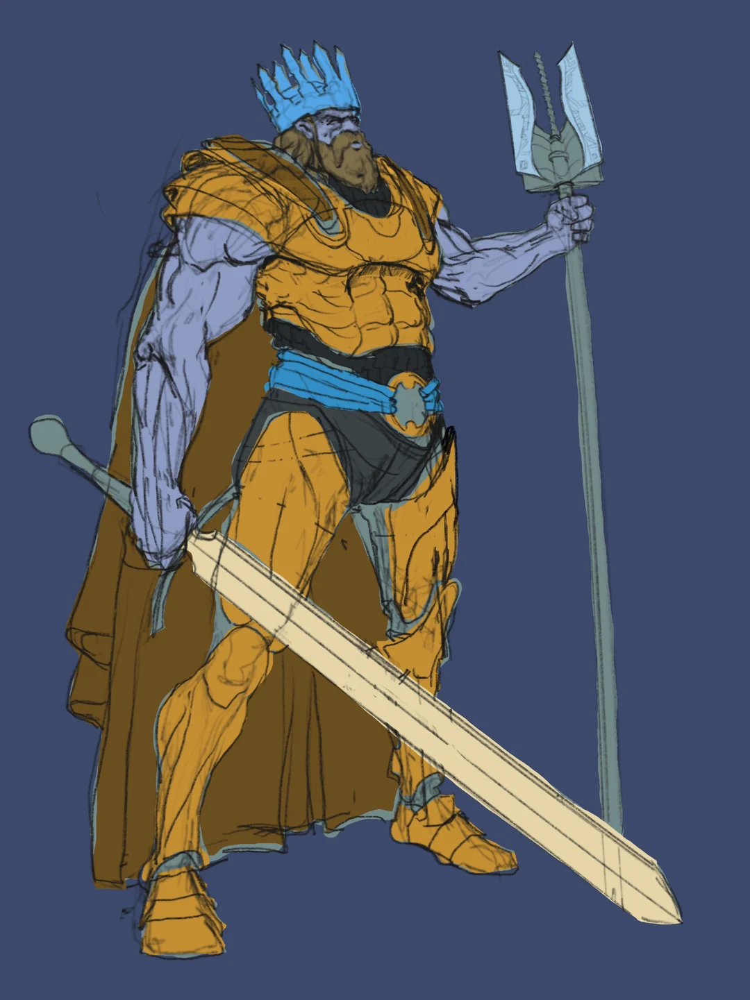 [OC] Poseidon WIP | Scrolller