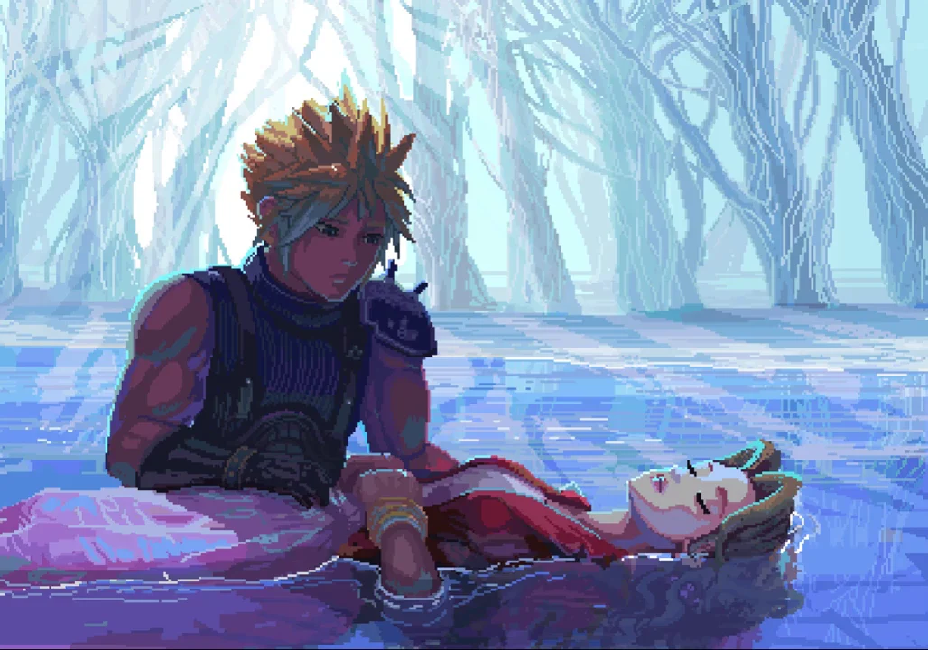 Fan art Friday: Aerith : Final Fantasy VII | Bryan Heemskerk | Scrolller