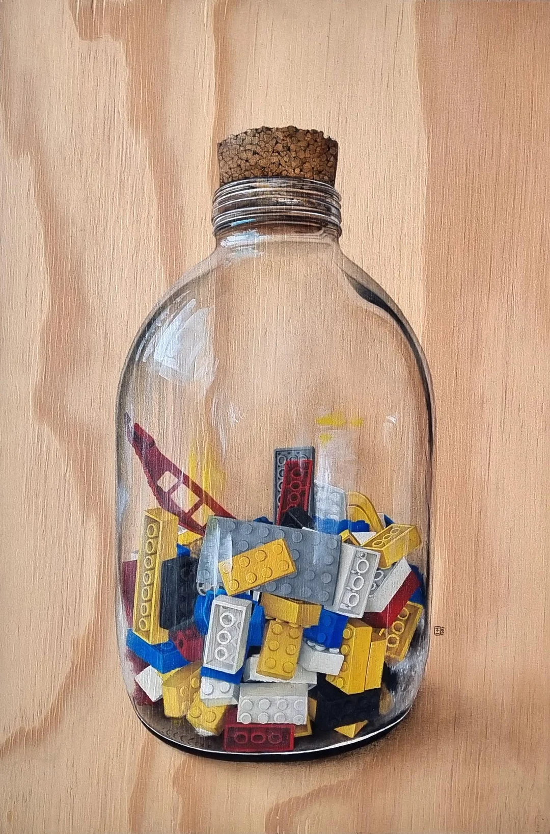 "Entropy", Elizabeth Tristram, Oil paint on pine panel, 2023 | Scrolller