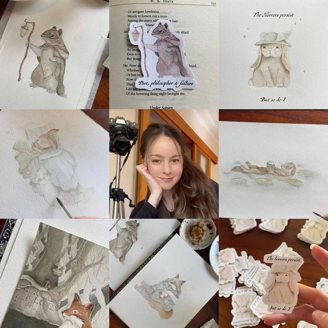 Art vs artist 2023 and I turned my art into stickers! | Scrolller