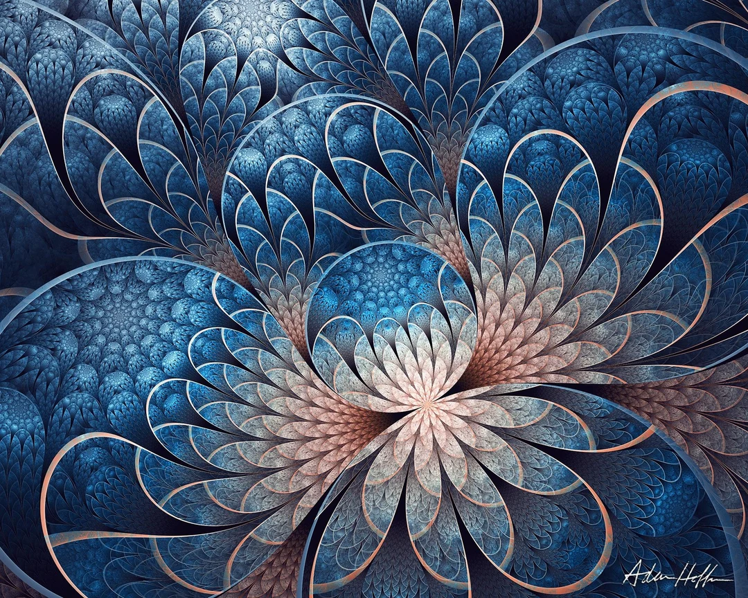 Lotus Plumes, AHFRACTALS (Me), Digital Fractal, 2023 | Scrolller