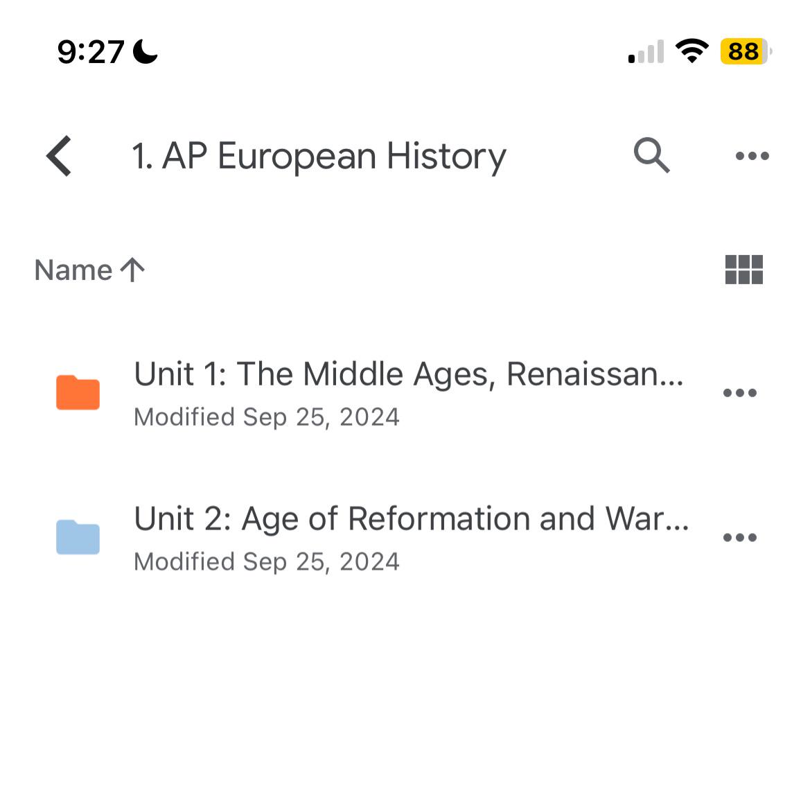 What colors should these unit folders be? | Scrolller