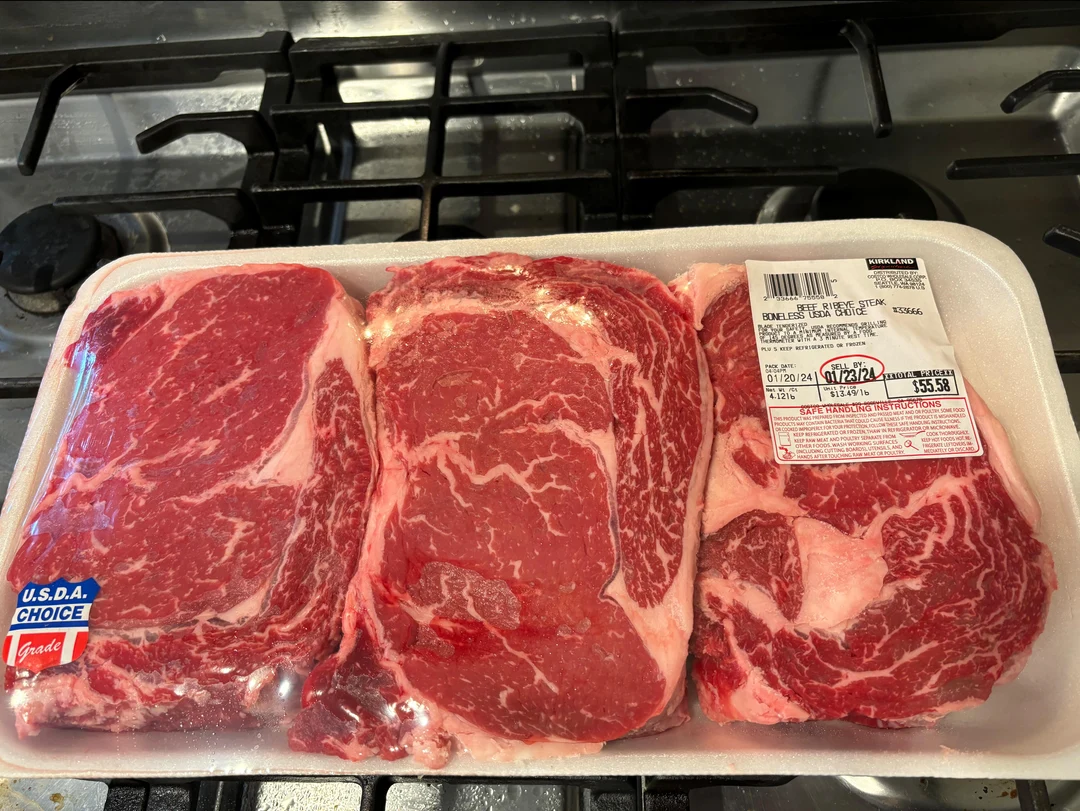 First time getting rib eye at Costco. Cooking them on charcoal, what is the opinion on slicing ...