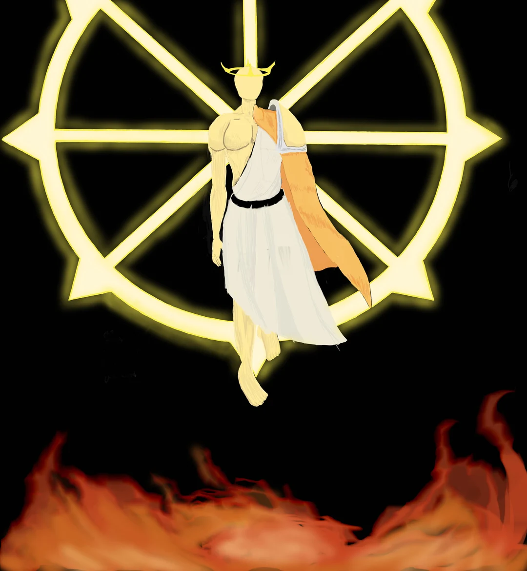 my unfinished drawing of daemon prince Lorgar | Scrolller