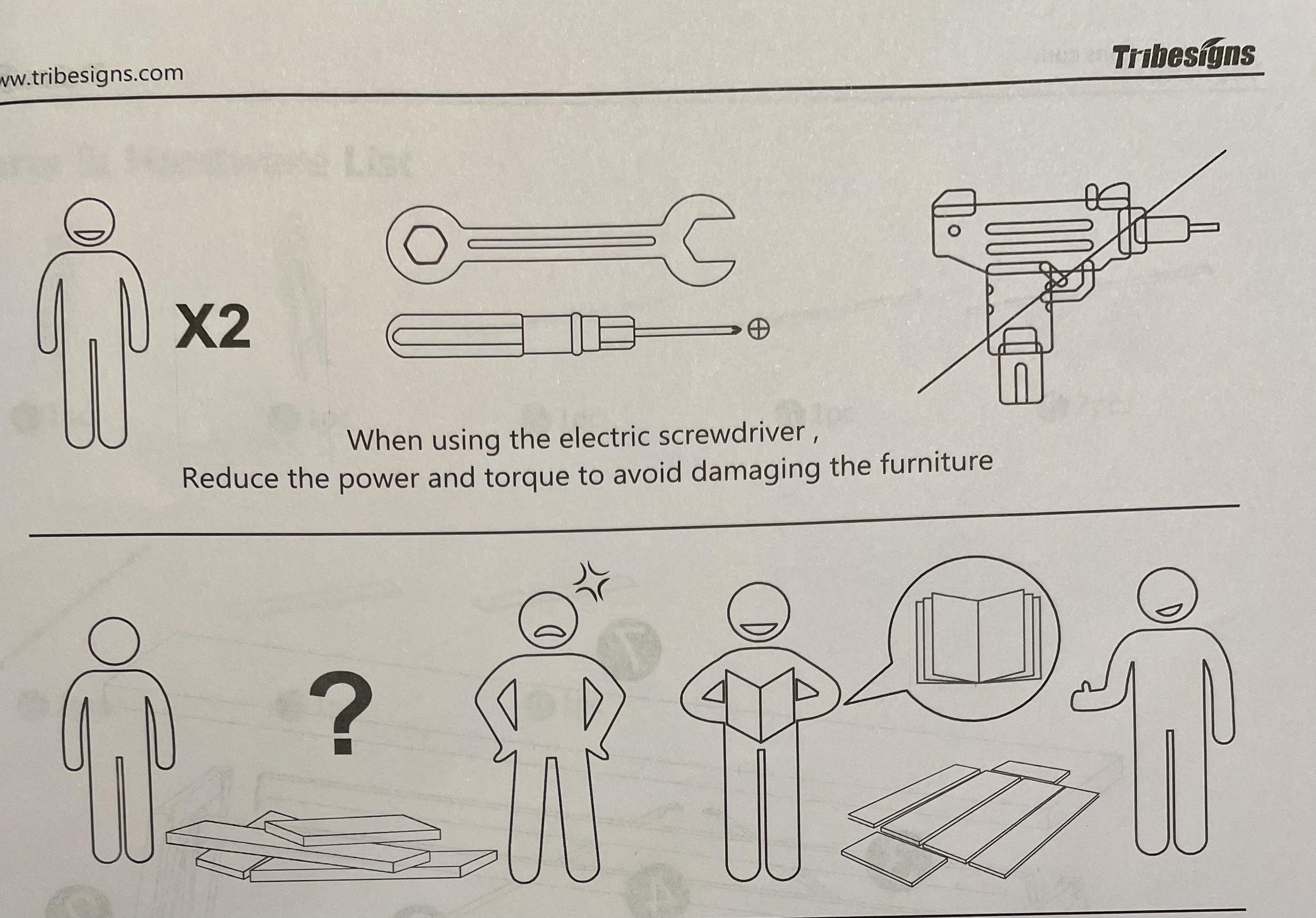I think they used the wrong picture on these furniture instructions… | Scrolller