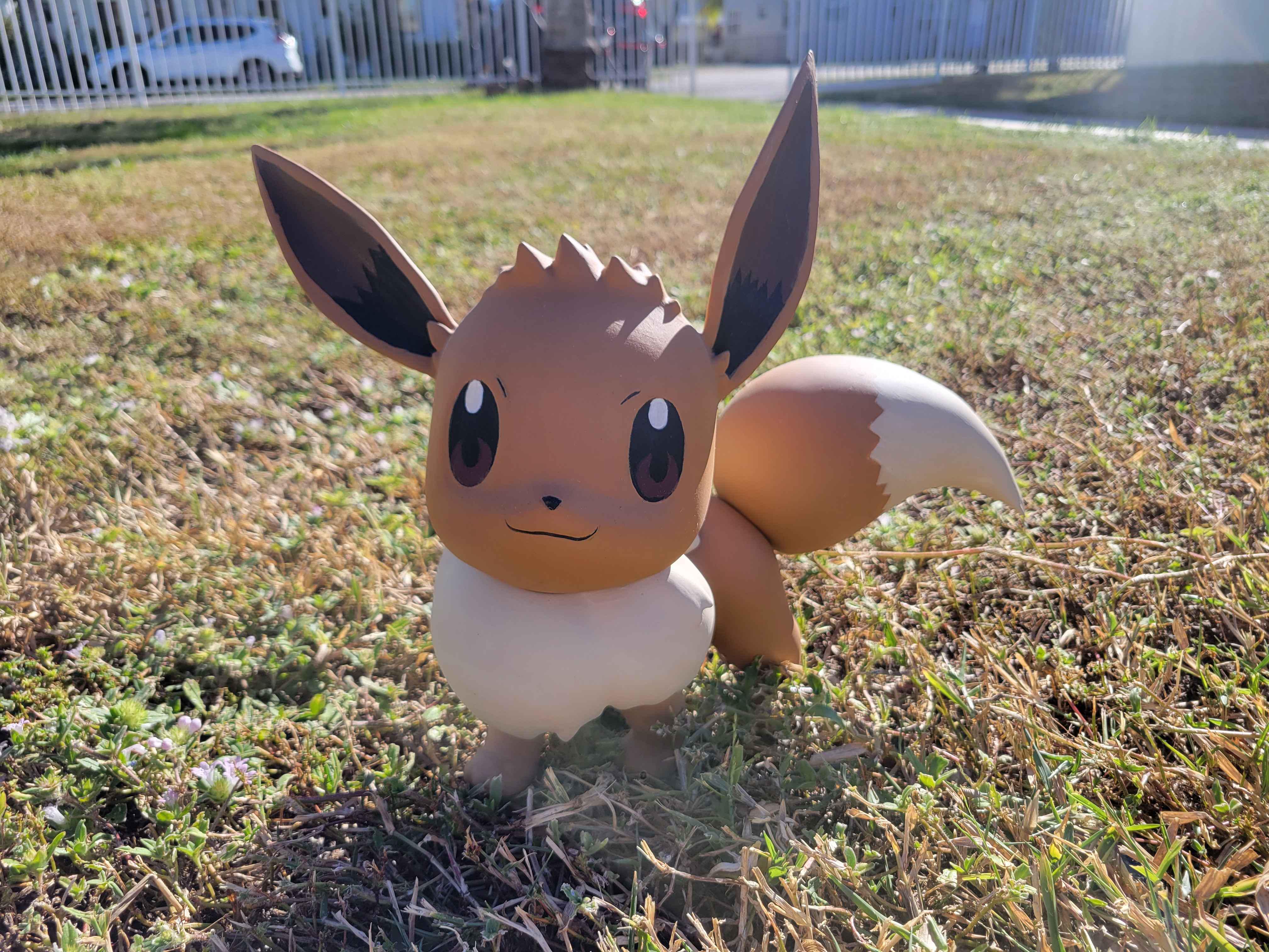 Hand painted life-sized 3D printed Eevee! | Scrolller