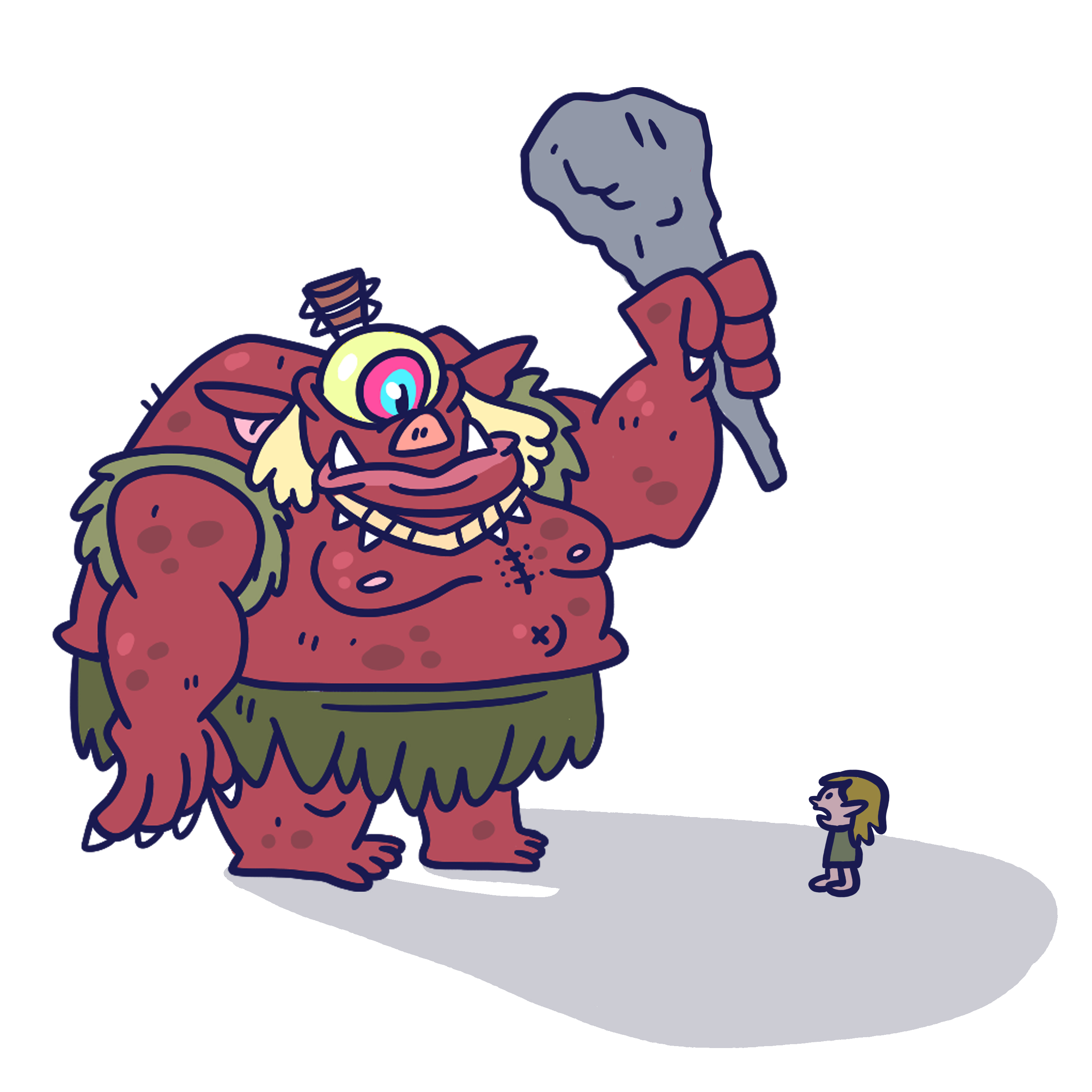 [TotK] First encounter with a Hinox - drawn by me! | Scrolller