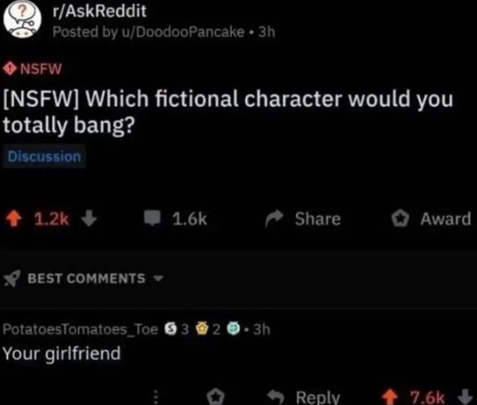 When the comment hits harder than the question | Scrolller