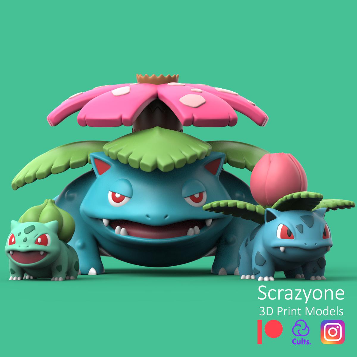 My Bulbasaur evolution 3D Artwork! | Scrolller