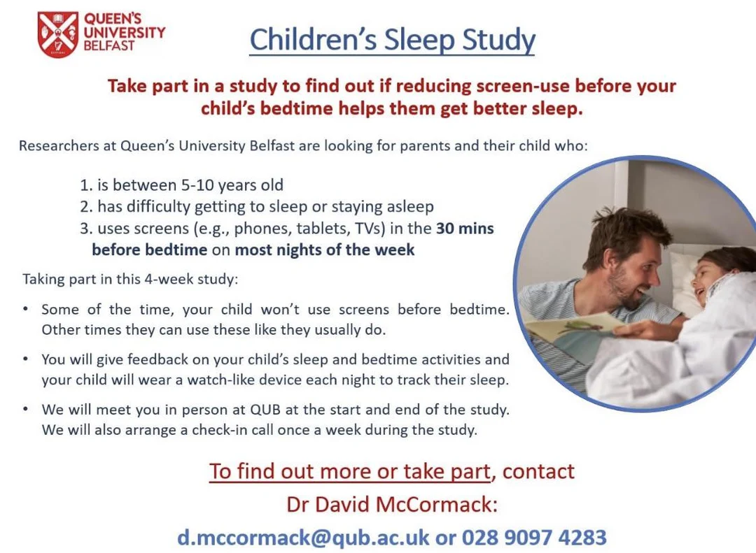 Children’s Sleep Study, Queen’s University | Scrolller
