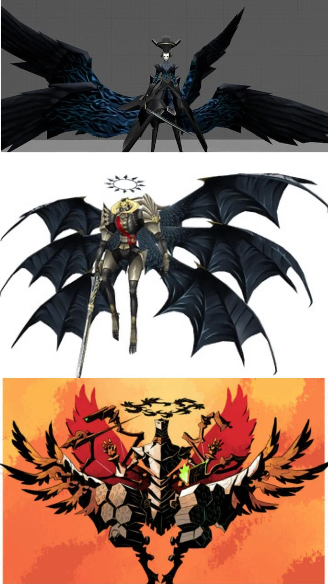 Have you guys noticed how these guys all share some similar design choices? I wonder why. (Wings ...