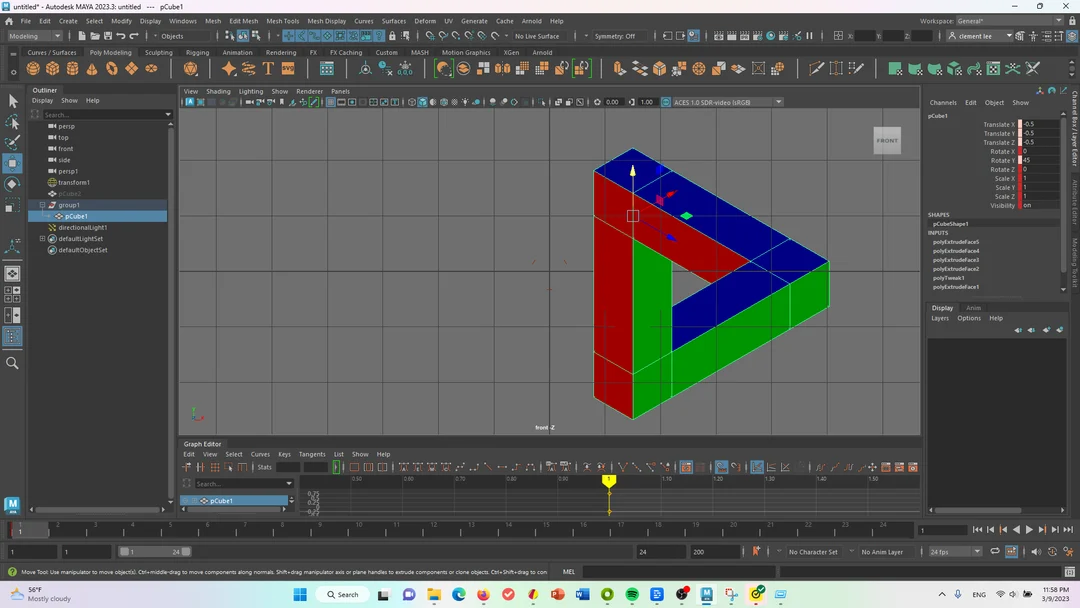 my first attempt on doing 'isometric modeling'. is there any tutorials out there that are worth ...