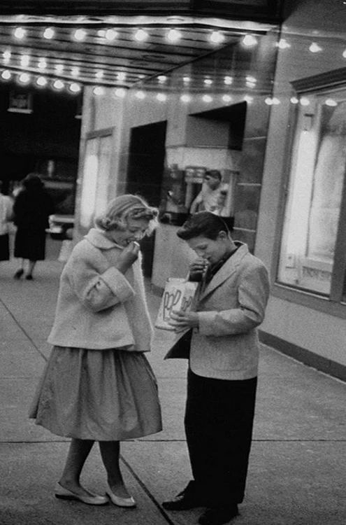 Kids on a date to the cinema, 1957. [x-post r/pics] | Scrolller