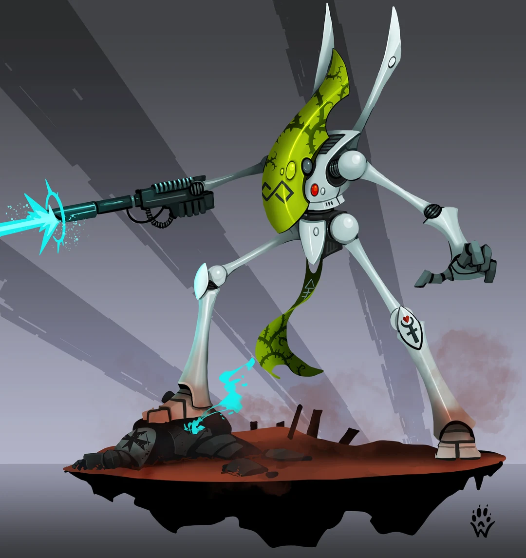 Rogue Trader Eldar dreadnought | Scrolller