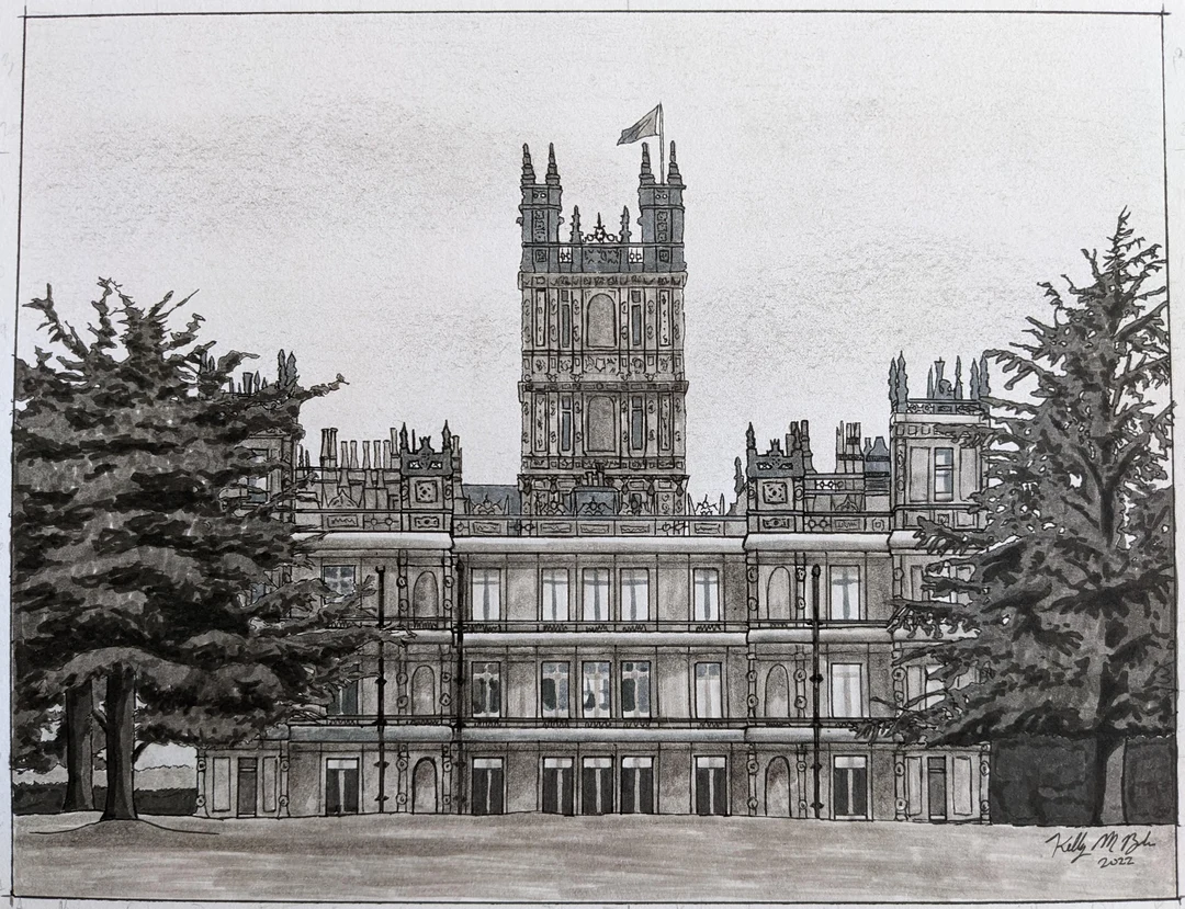Highclere Castle, Me, Faber-Castell pens, 2022 | Scrolller