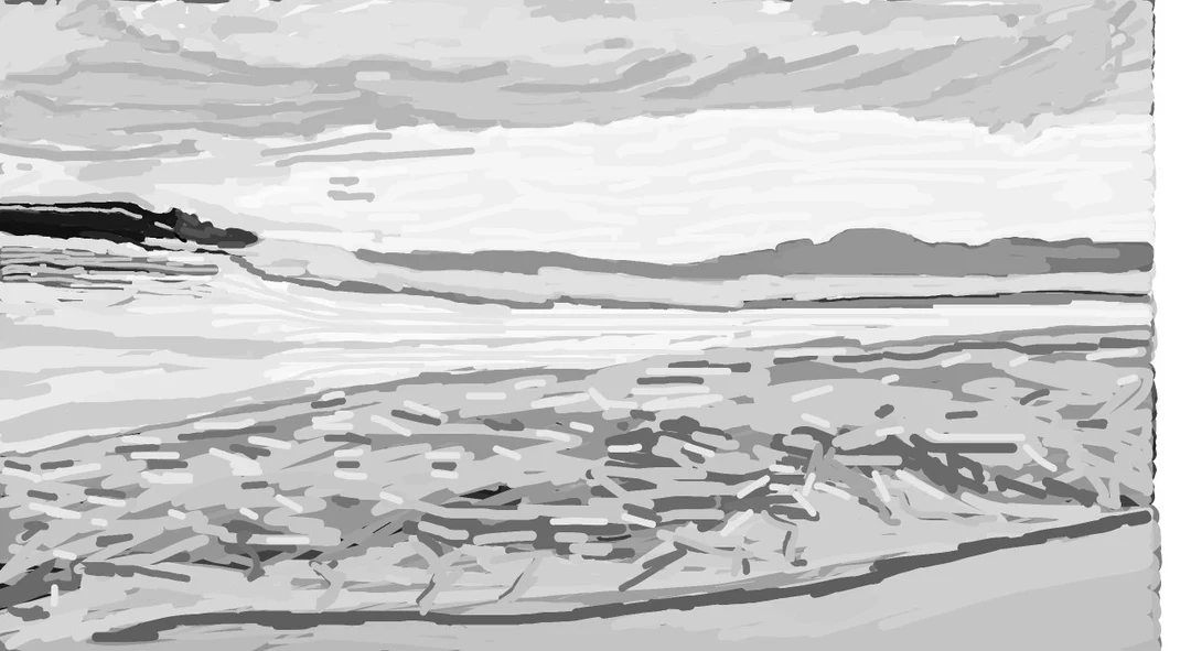 A beautiful beach scenery painting i did | Scrolller