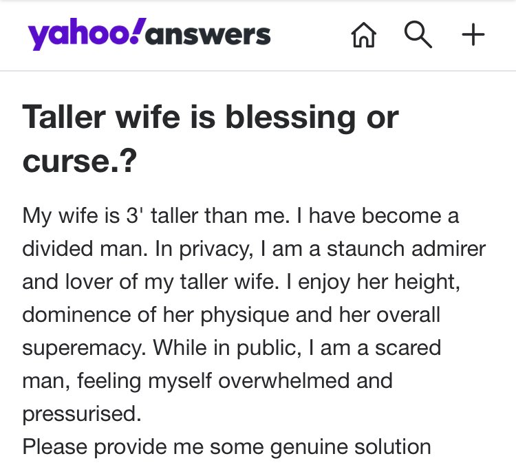 Taller wife is blessing or curse.? | Scrolller