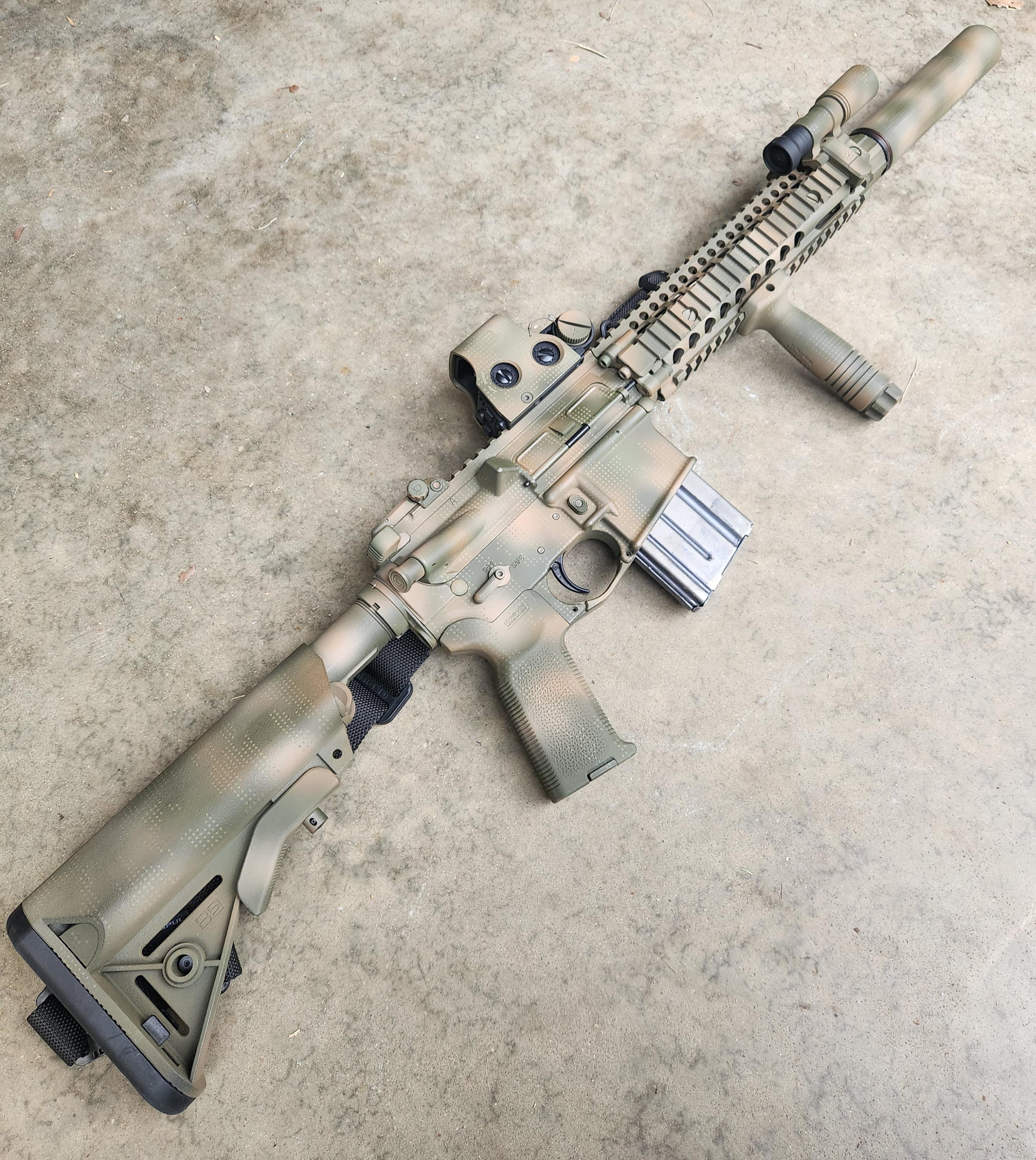 Finally finished Cerakoting and laser engraving my DD MK18. | Scrolller