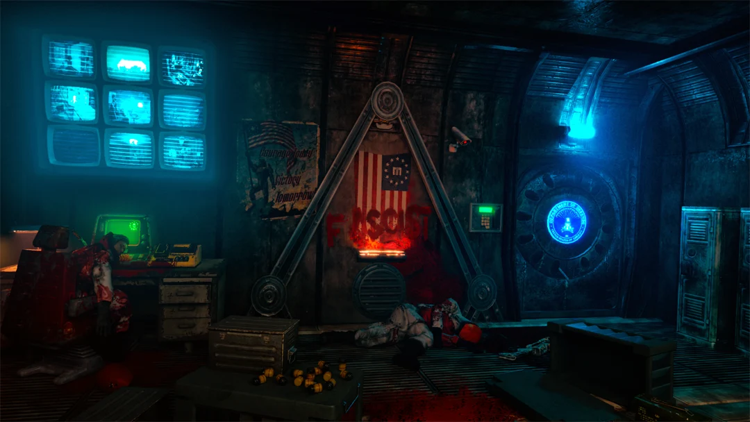 A raided enclave bunker shortly after the explosion of the oil rig, circa 2245 | Scrolller