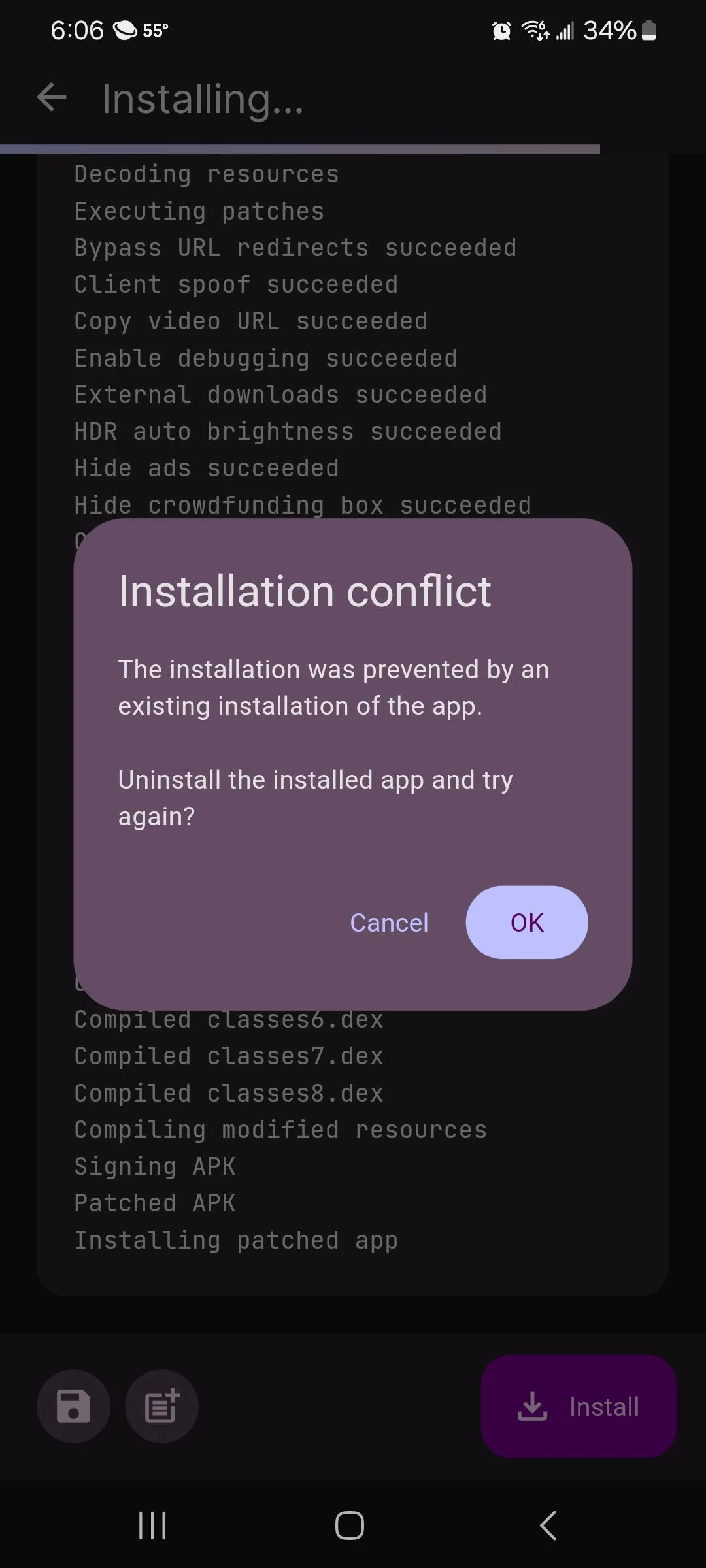 Can't seem to install ReVanced | Scrolller