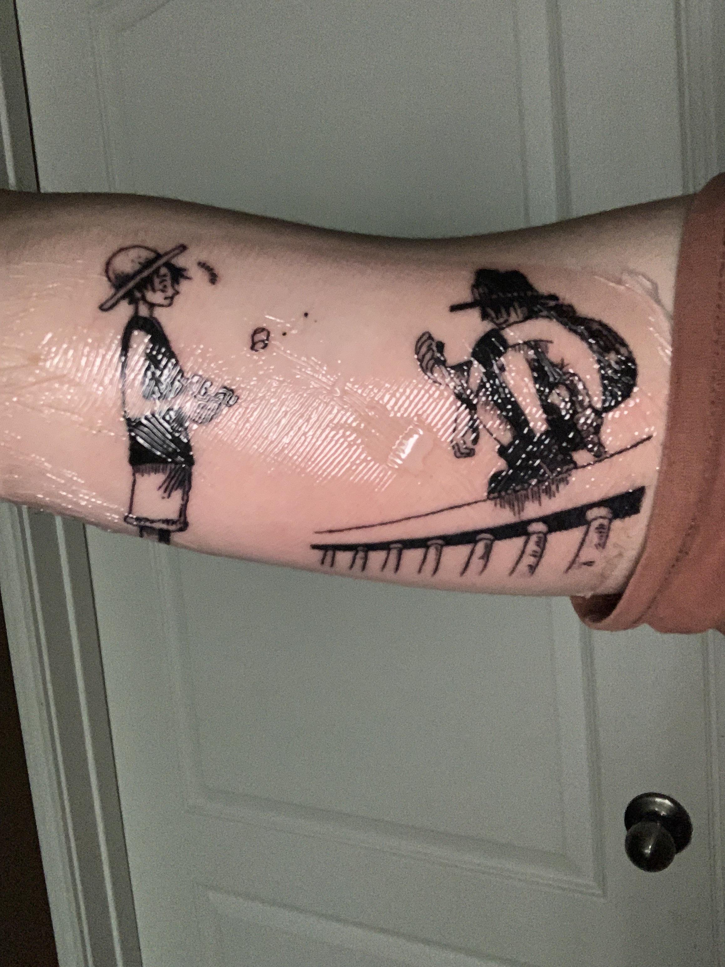 Got a One Piece tat for first tattoo!! | Scrolller