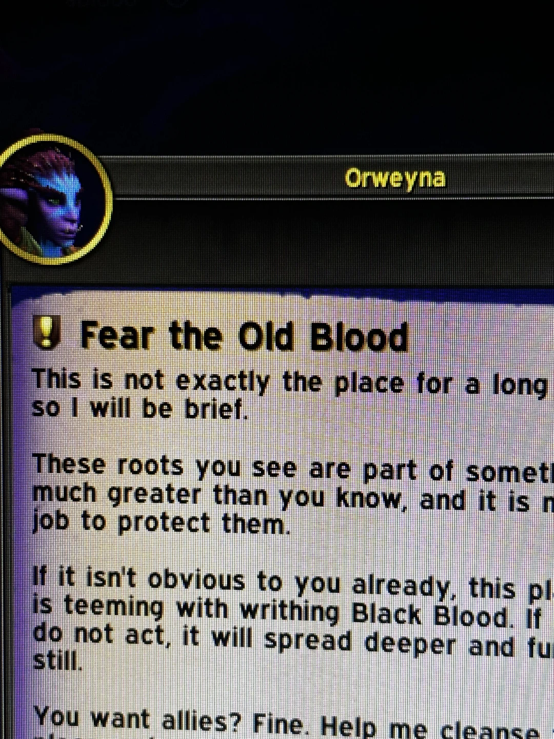 Little quest Titel in the new WoW expansion | Scrolller