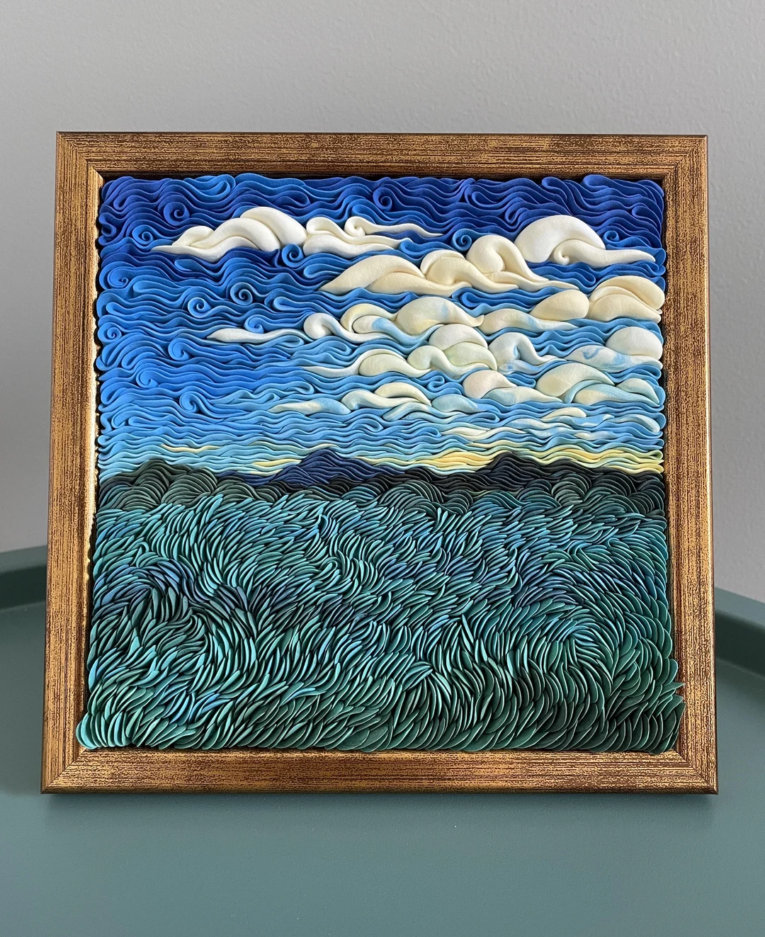 Enlightenment, me, air-dry clay, 2022 | Scrolller