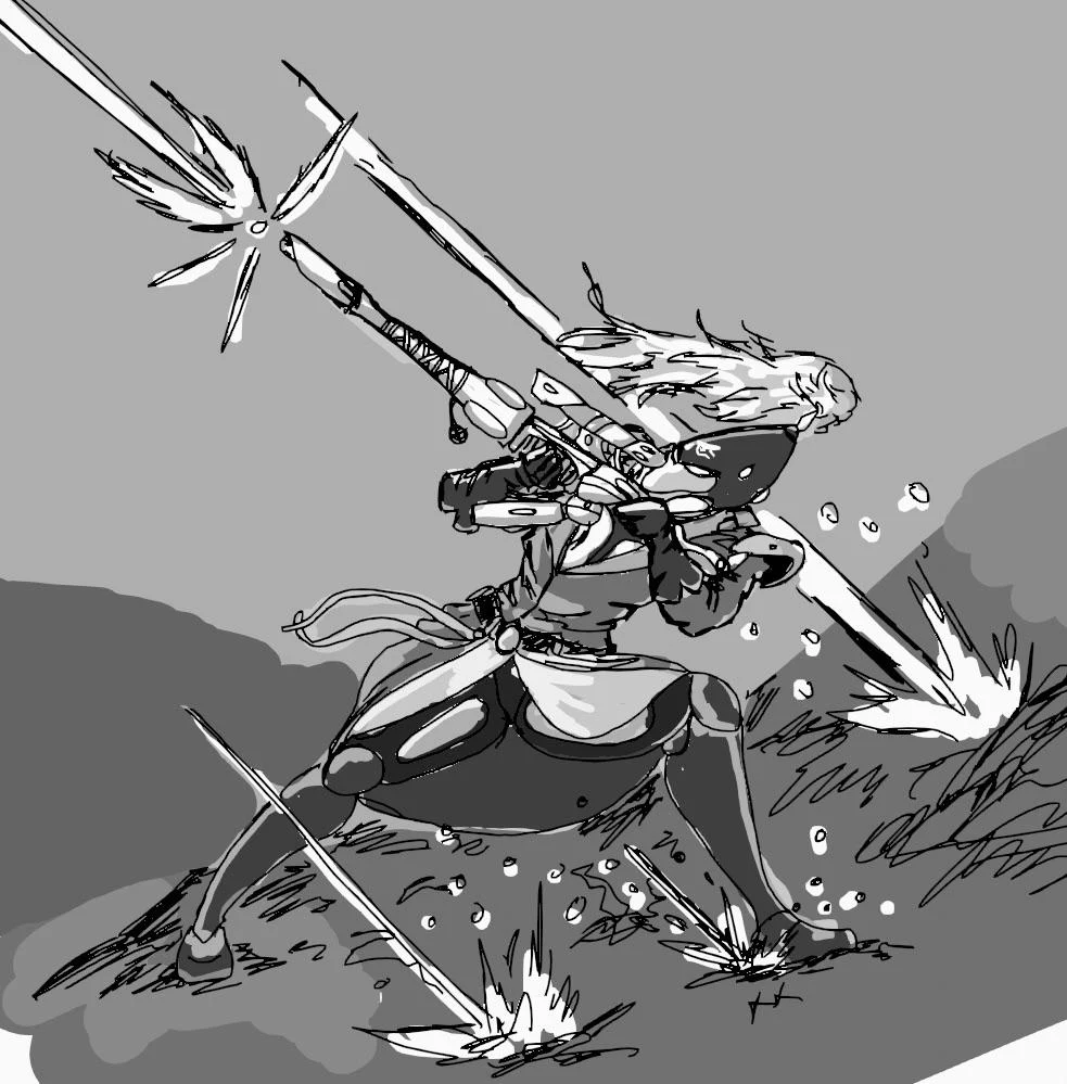 Commission Sketch: Eldar Ranger | Scrolller