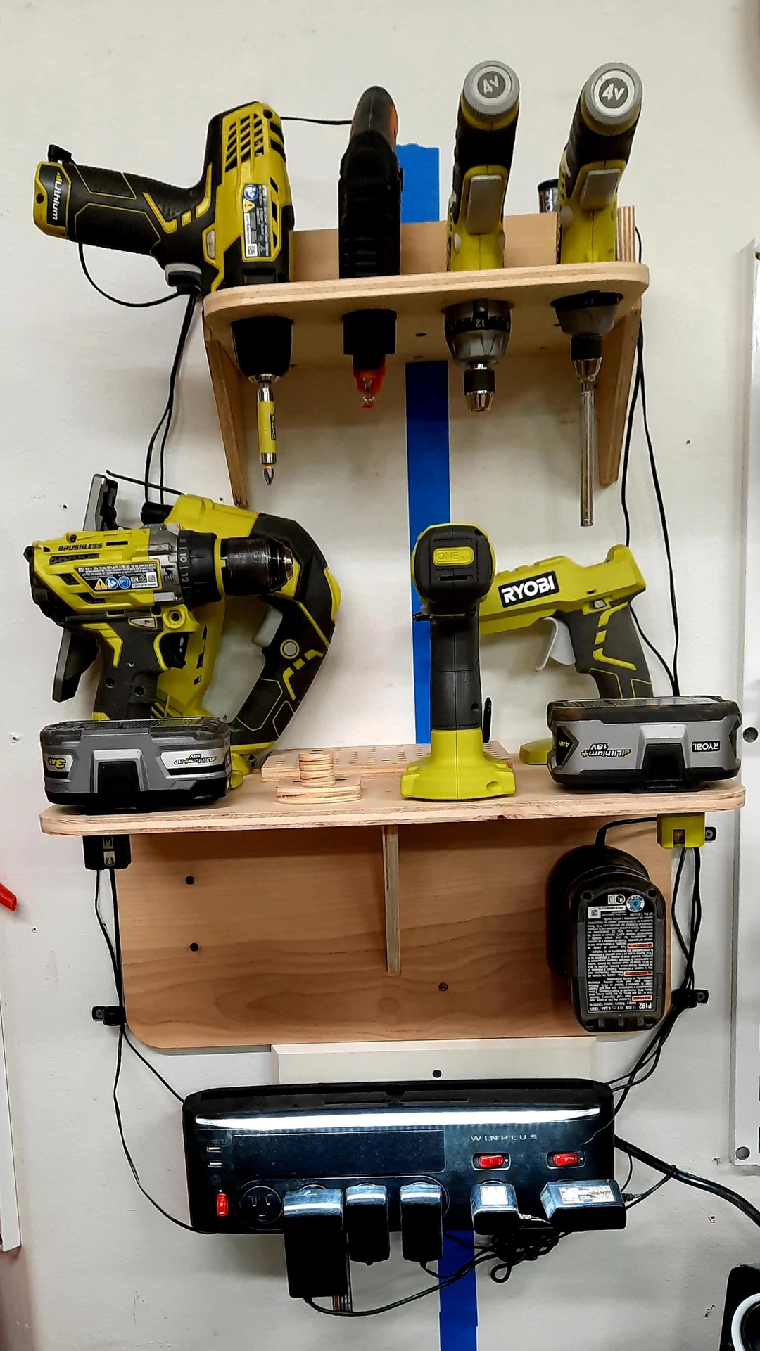 Three generations of Ryobi tools. | Scrolller