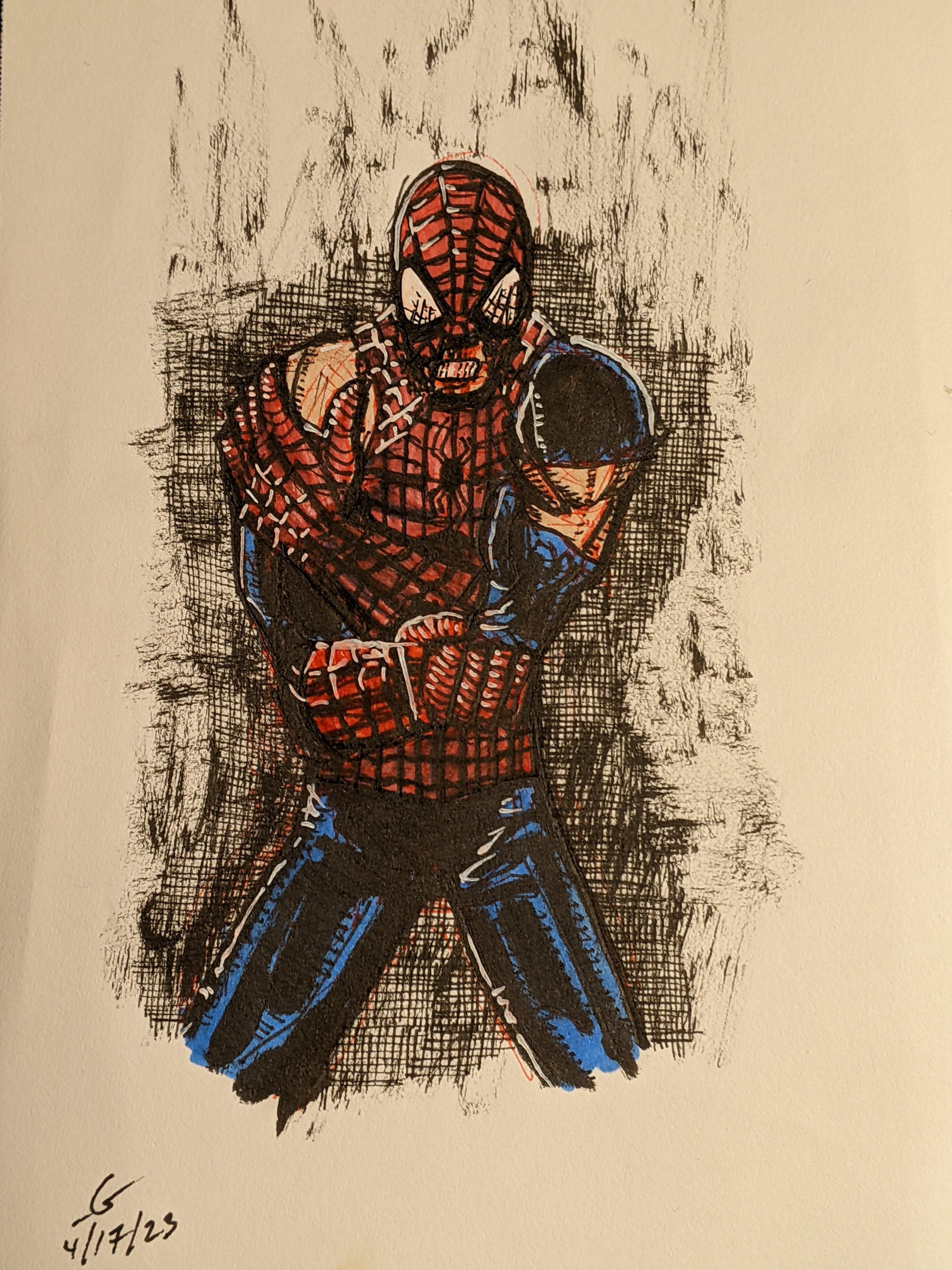 Battle damaged Spidey. | Scrolller