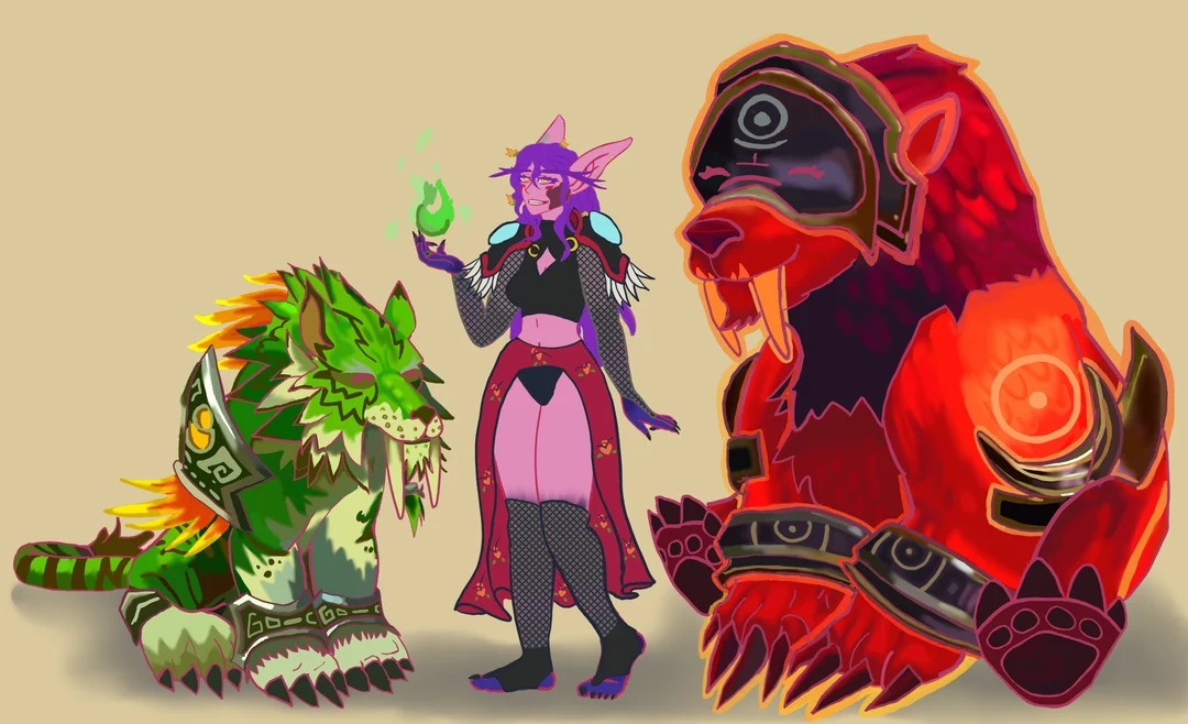 [art oc] I drew my character named Jolieh with her shapes. | Scrolller