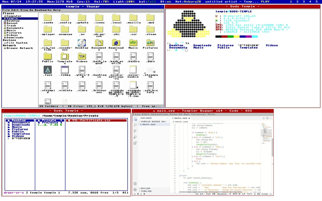 [openbox] arch templeos | Scrolller