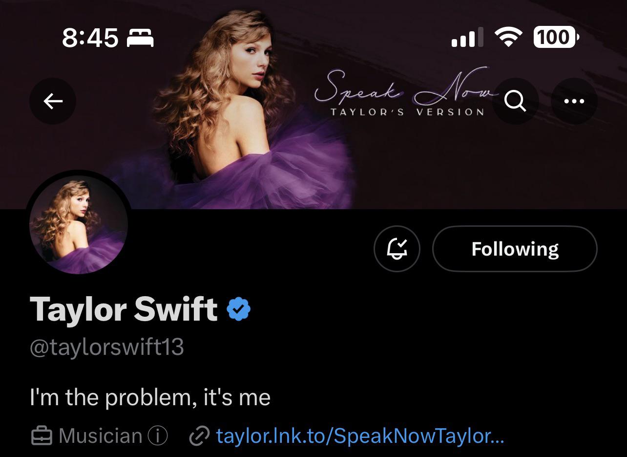 Discover more like TaylorSwift: Taylor (finally) Switches Social Media Appearance To Speak Now ...