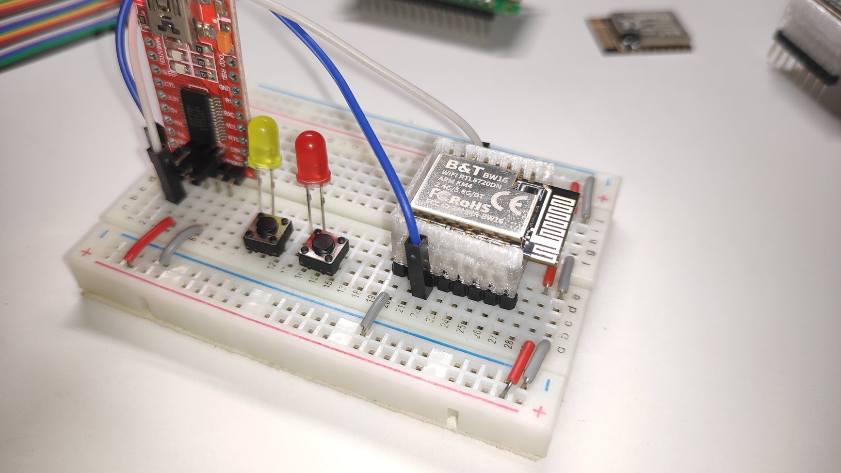 3D printed breadboard adapter for a WiFi module with 2mm pitch castellations | Scrolller